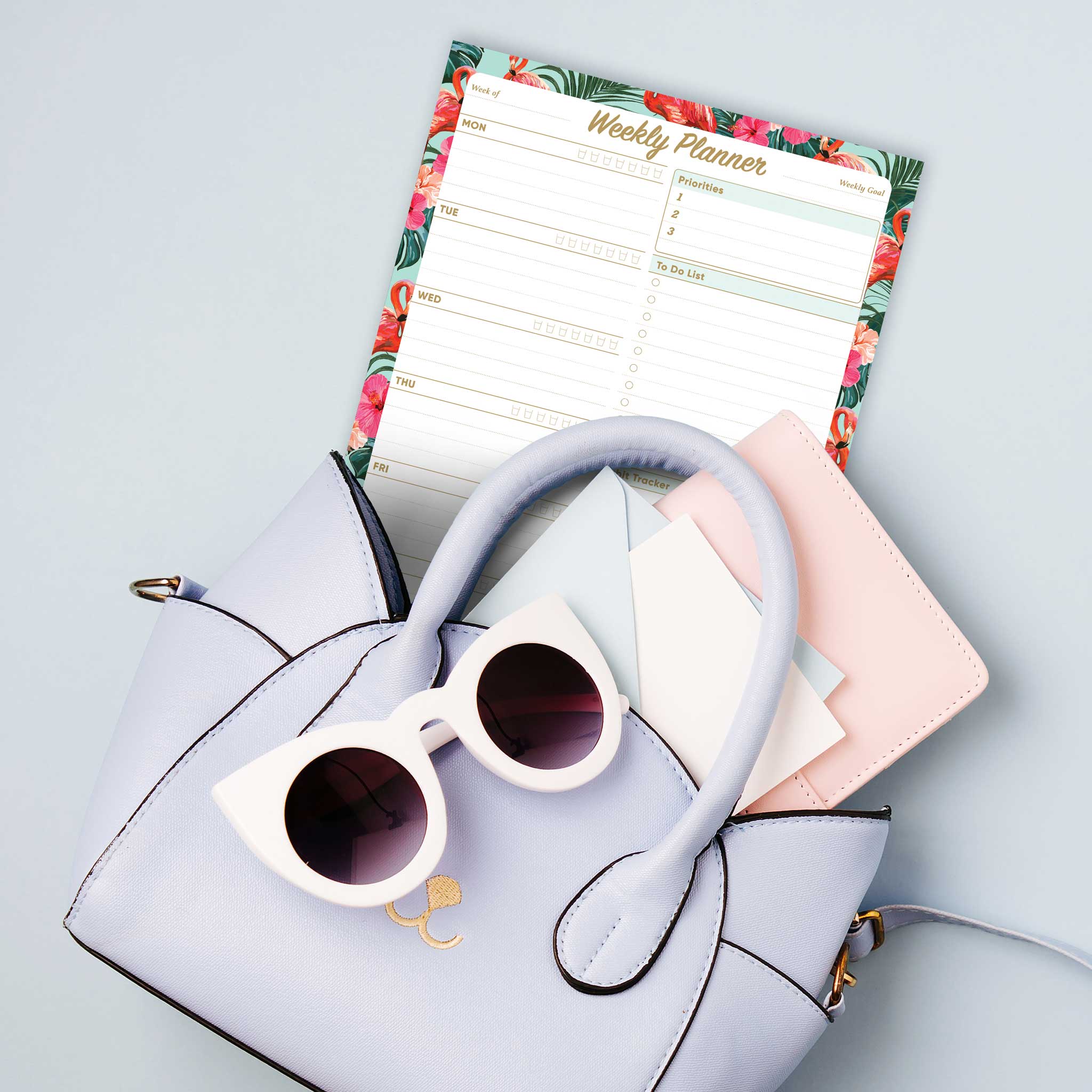 Flamingo Weekly Planner Premium Task Organizer Pad