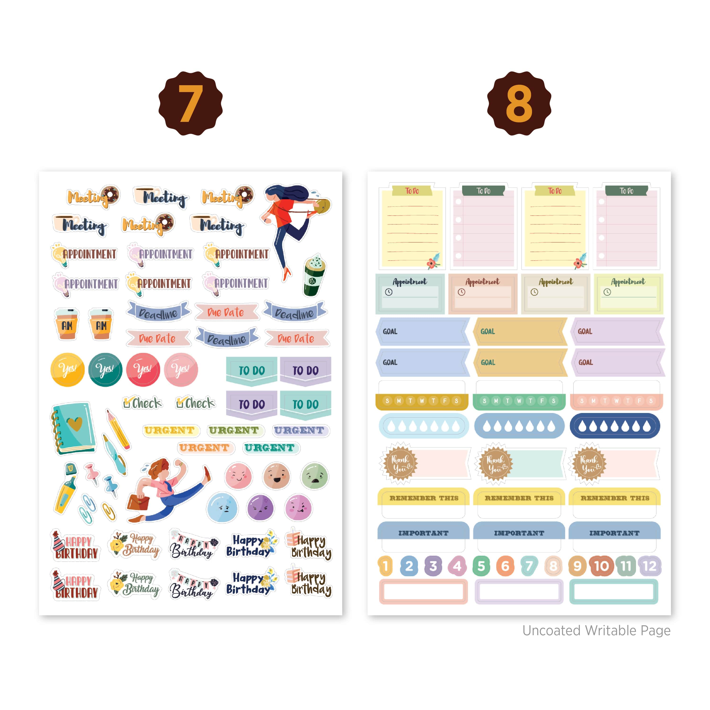 Planner Sticker Set: New Daily
