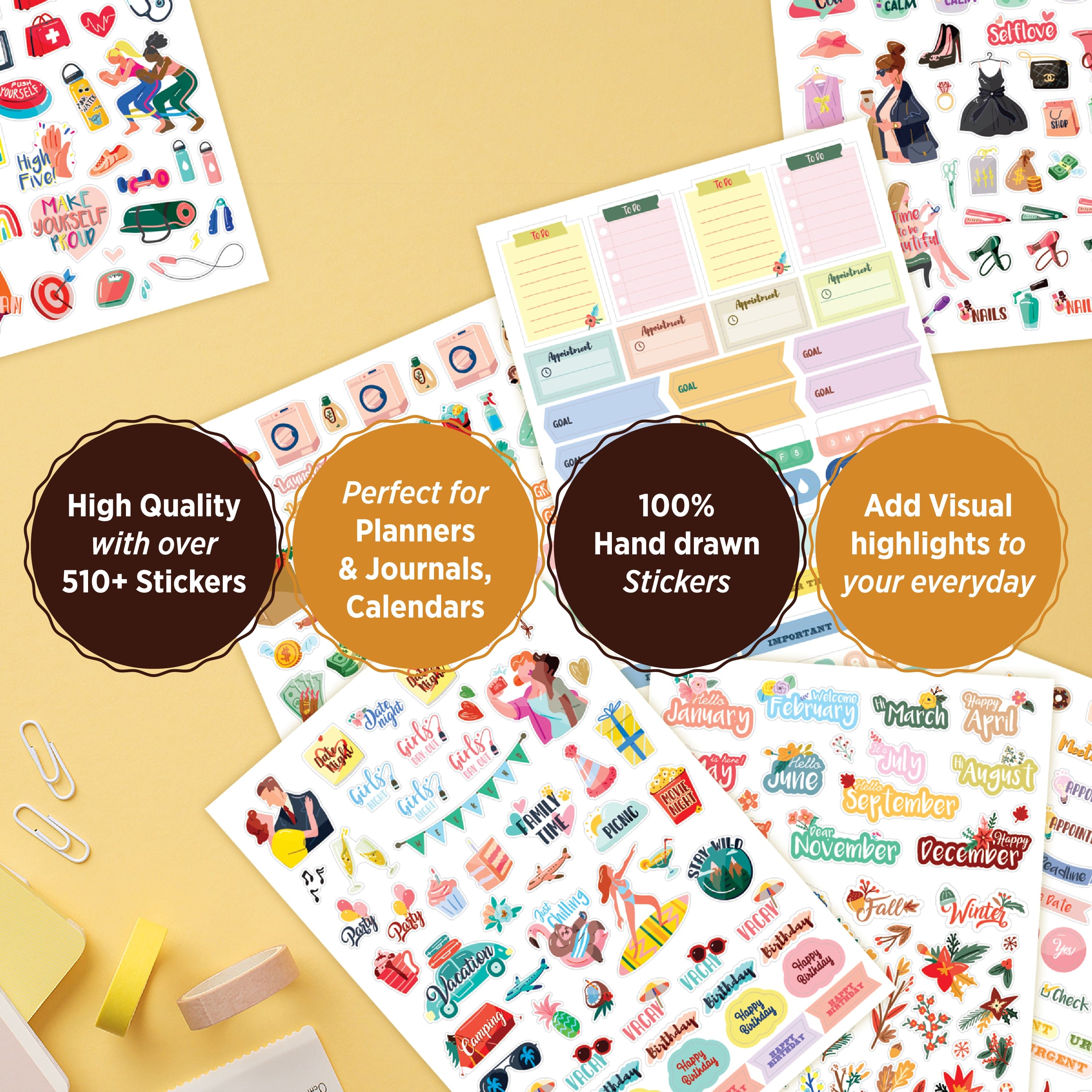 Planner Sticker Set: New Daily