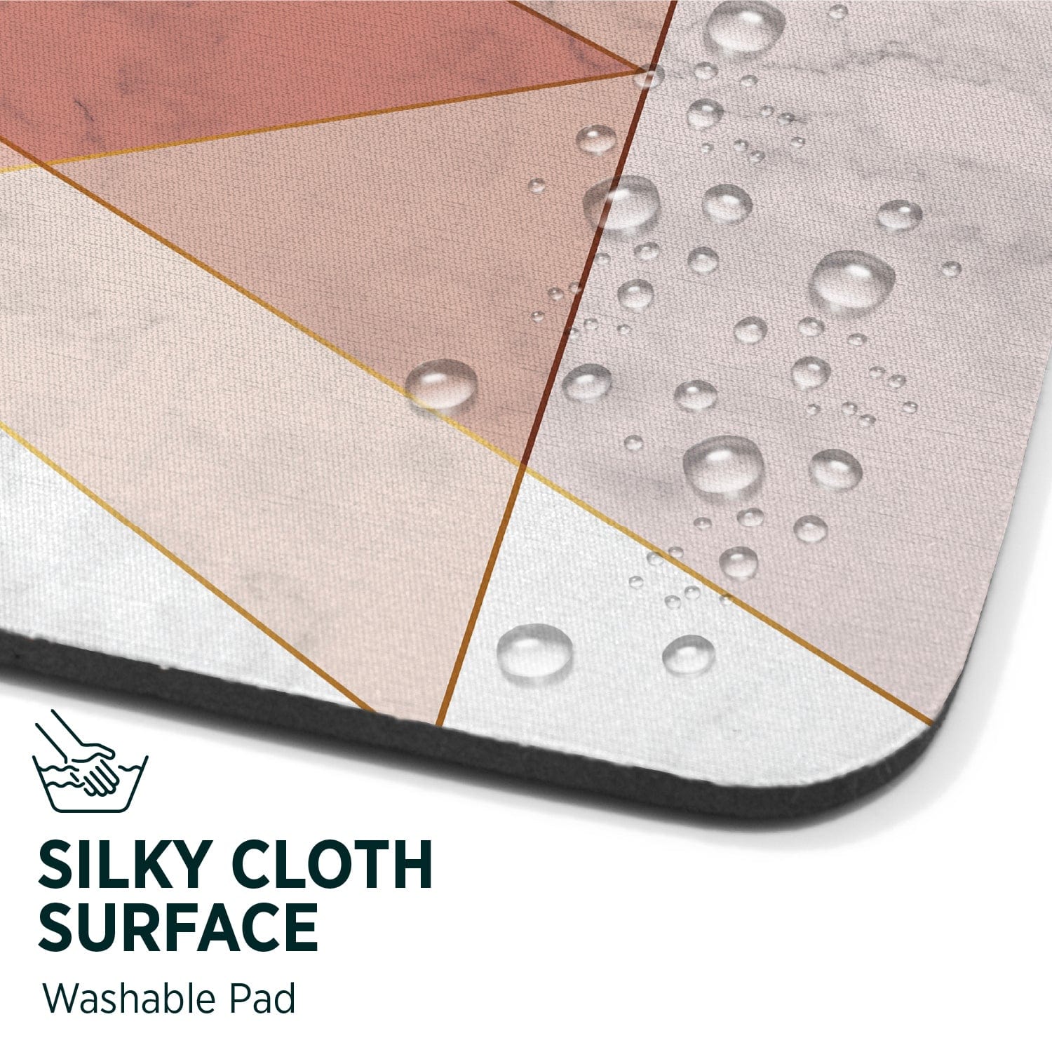Desk Mouse Pad - Triangle on Marble
